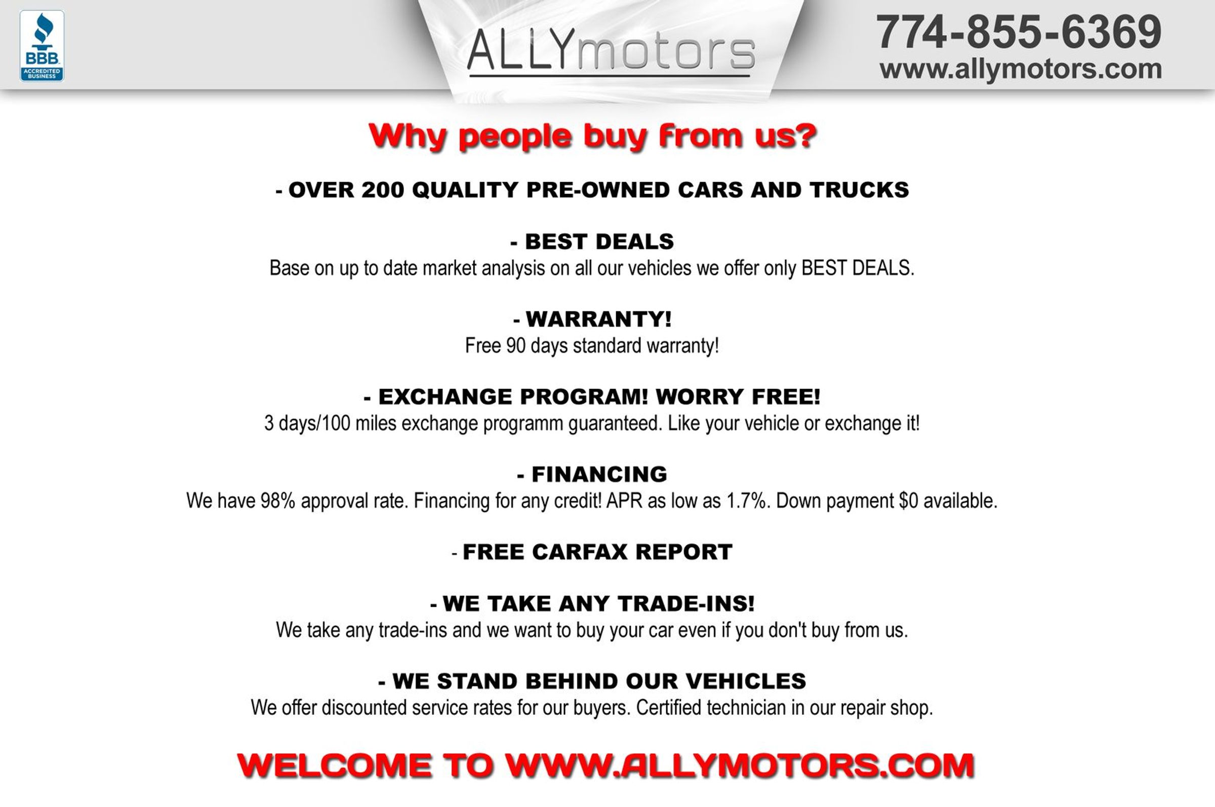 Home - Ally Motors Inc